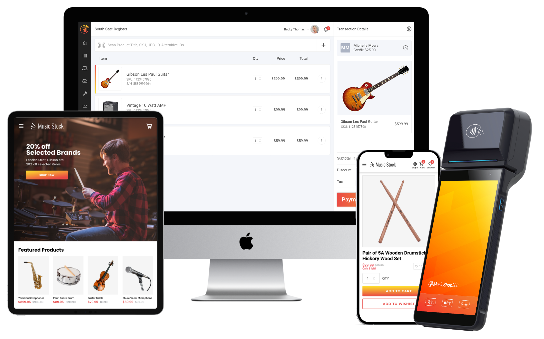 Music Store Point of Sale Software | Music Shop 360